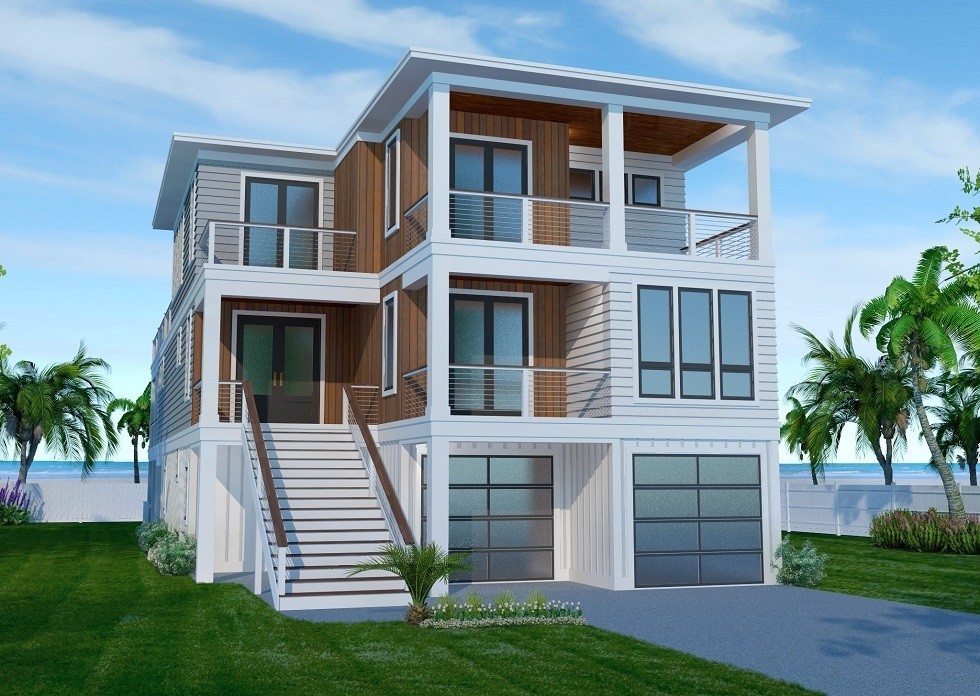 The 14 Biggest and Best Beach House Designs | SDC House Plans