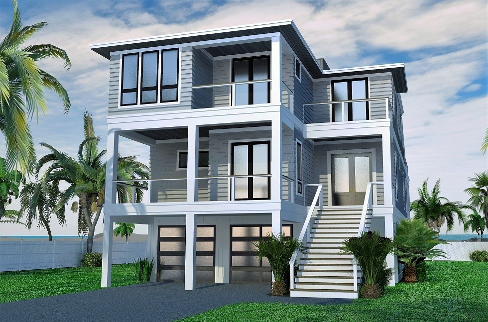 The 14 Biggest and Best Beach House Designs | SDC House Plans